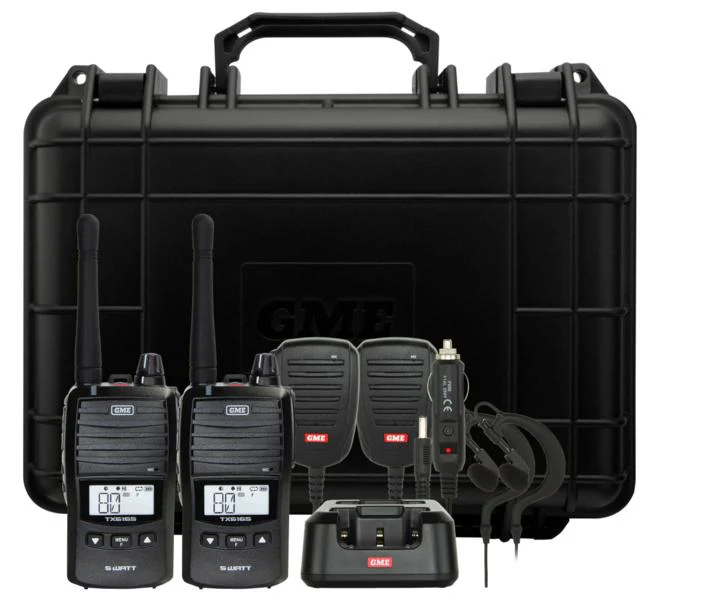GME 5/1 Watt Switchable UHF CB Handheld Radio including Accessories ...